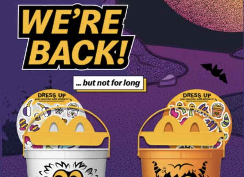 McDonald's Halloween Happy Meal buckets are back
