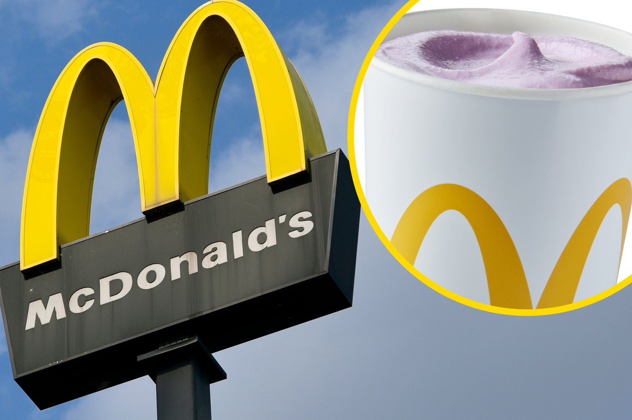 McDonald's Grimace shake lands in UK branches for a limited time