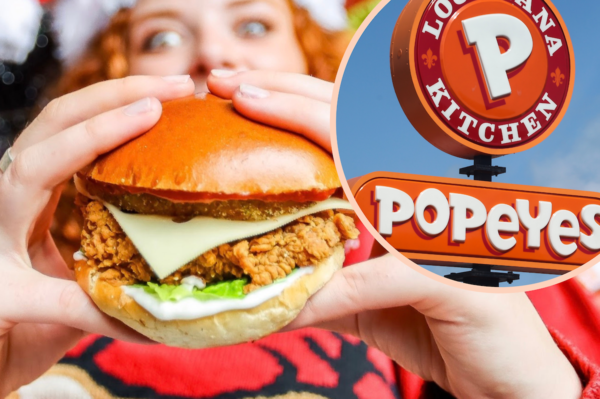Popeyes' Festive Menu Lands Today - With New Burgers And Festive Hash ...