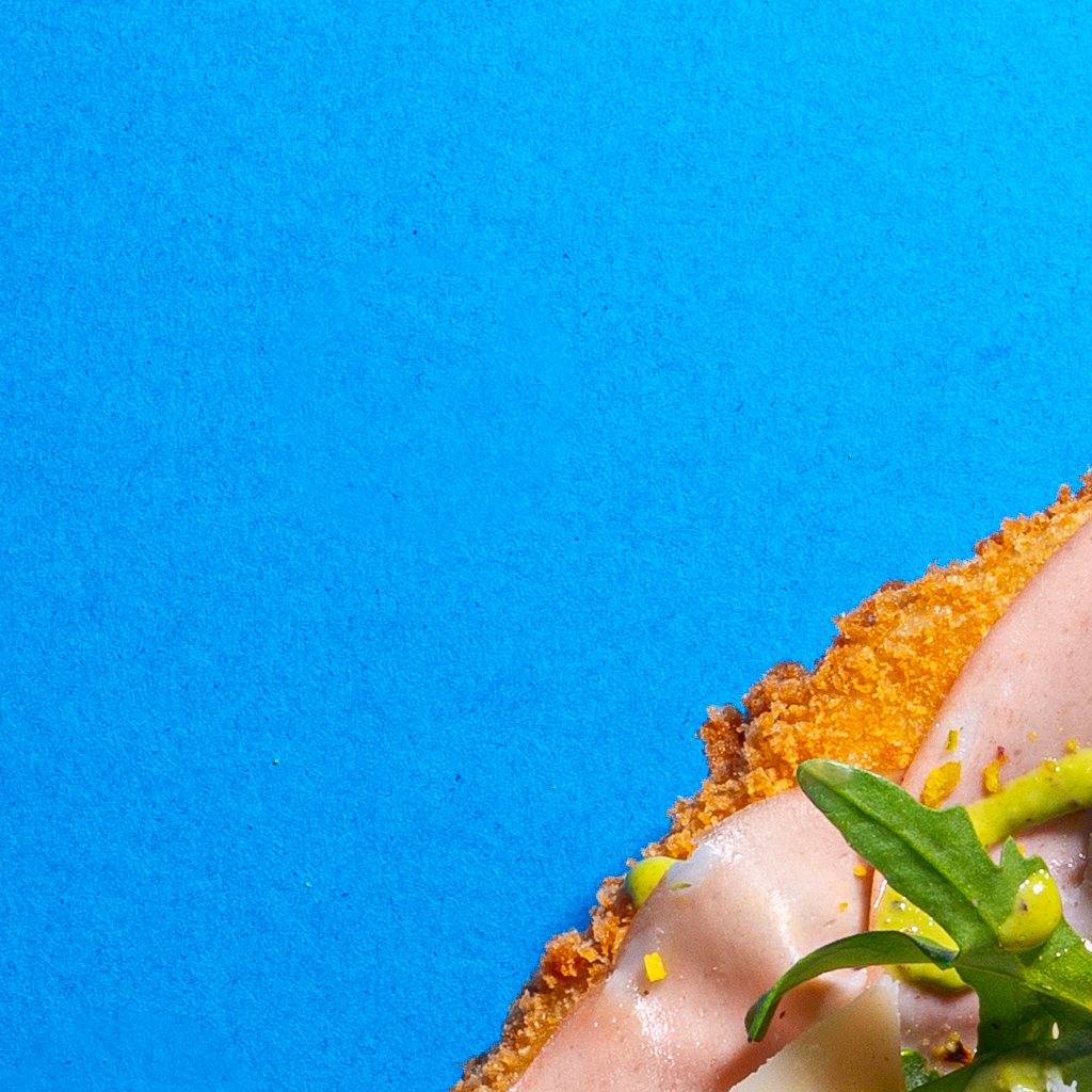 Deep Fried Panne Pizza with Pistachio Pesto