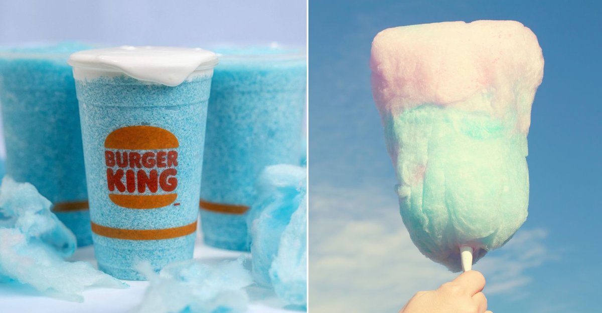 Burger King Frozen Cotton Candy drink and cold foam launches