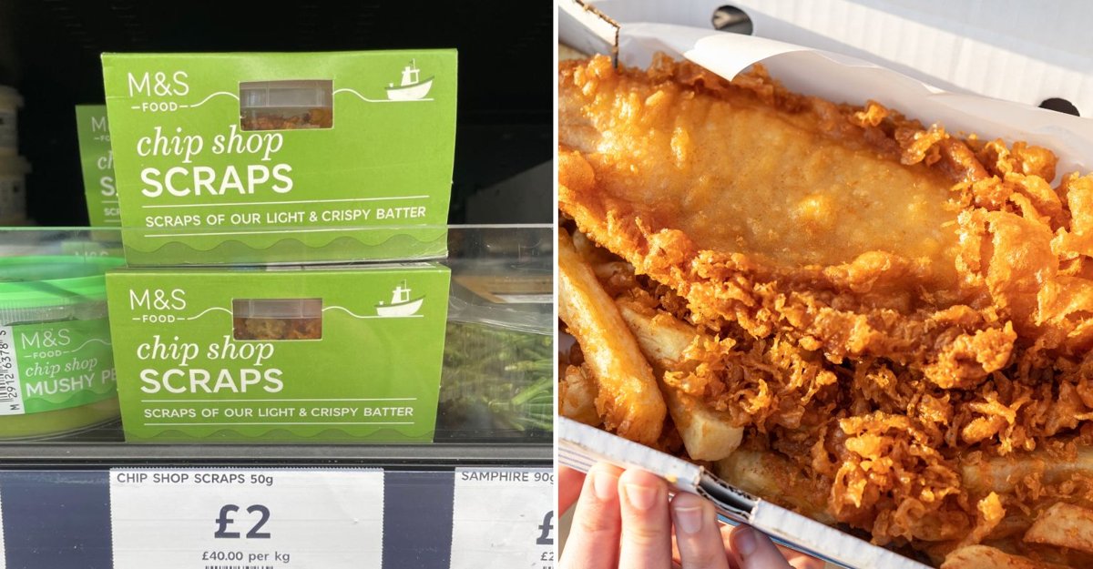 Marks and Spencer selling Chip Shop Scraps for £2 a pot