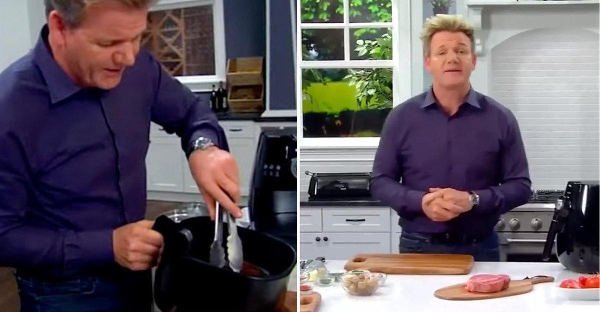 Gordon Ramsay explains how to cook perfect steak using an air fryer